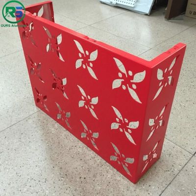 Outdoor Dekoratif PVDF PPG Metal Air Conditioner Cover Curved Cladding ...