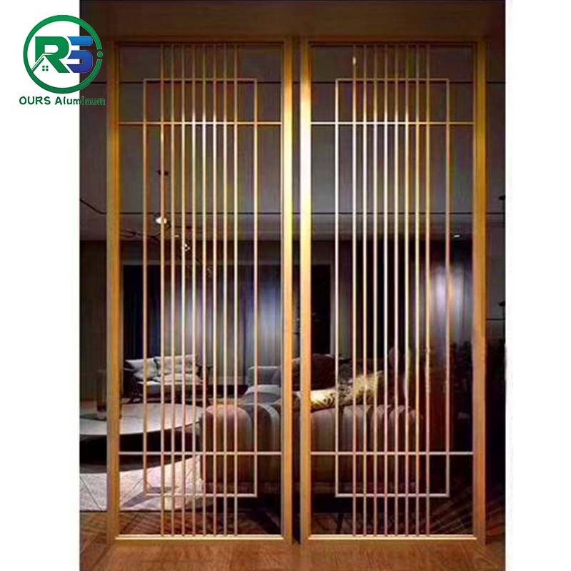 Layar Privasi Aluminium Dekoratif Kontemporer, Fasad Dalam Ruangan ...