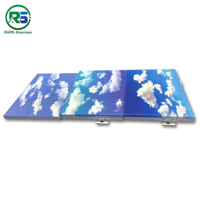 Panel Dinding Aluminium Bergelombang Tahan Api Ubin Plafon Logam ...