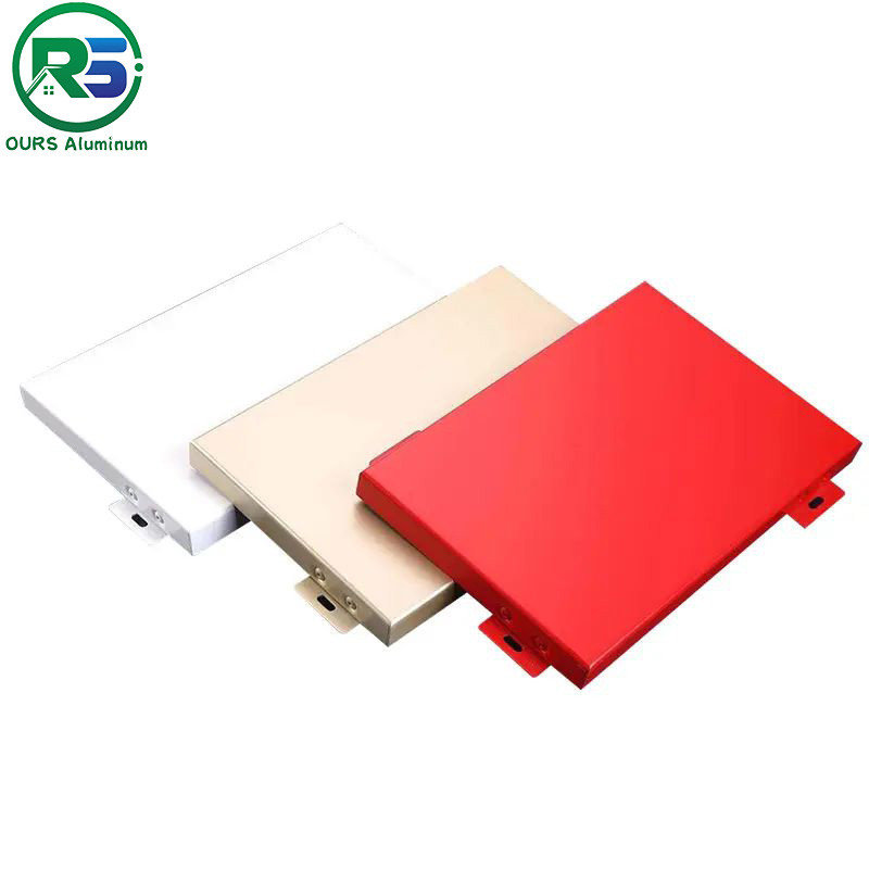Panel Dinding Aluminium Bergelombang Tahan Api Warna Kustom Tebal 20mm